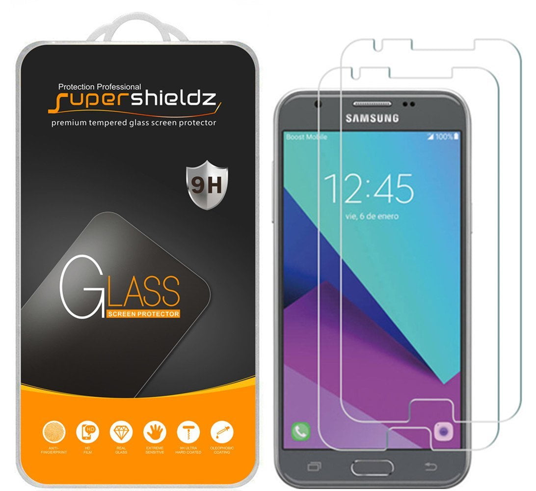 [2-Pack] Supershieldz for Samsung "Galaxy J3 Prime" Tempered Glass ...
