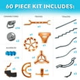 National Geographic 60-Piece Magnetic Marble Run – STEM Building Kit ...