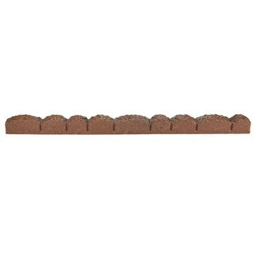 GroundSmart Cobblestone Rubber Garden Edging, Easy Lawn & Bed Sidewalk ...