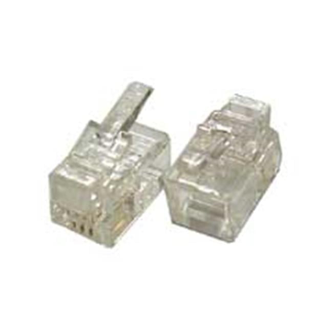 Provisions PRO-130 Modular Plug 4P4C for Handset Cord - Walmart.com