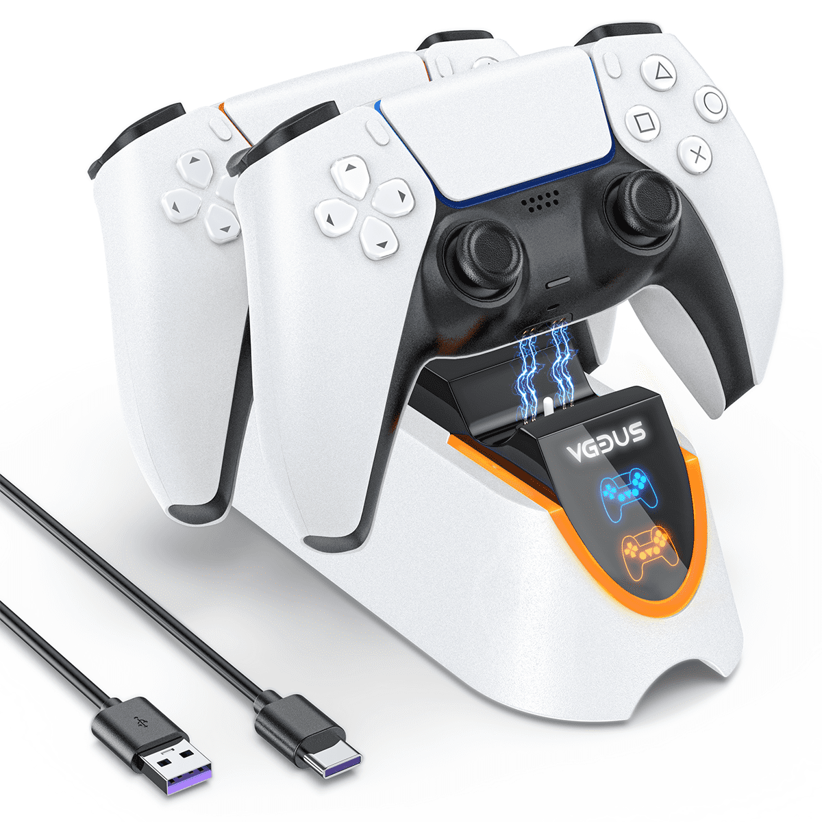 Playstation 5 Controller Charging Station, Dual Controller Charger for ...