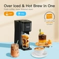 Mini Hot and Iced Coffee Maker Single Serve, for K Cup and Ground, 6 to ...