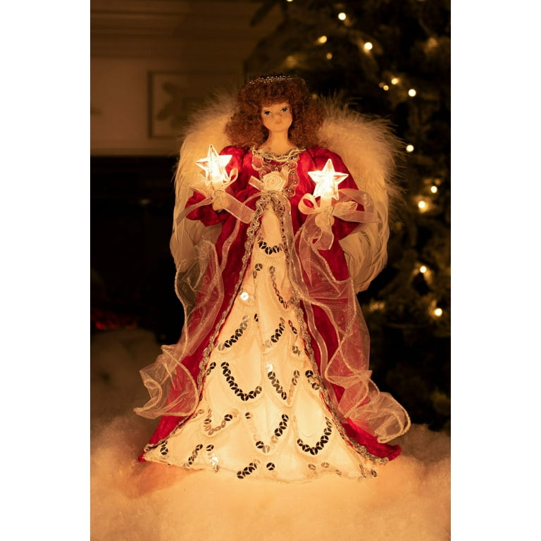 Victorian Tree Topper With Angel Hair