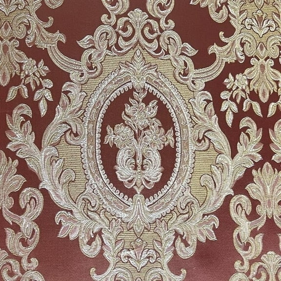 Decora Furnishings Luxurious Woven Jacquard Classic Damask Design ...