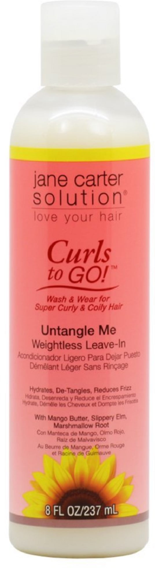 6 Pack - Jane Carter Curls to Go Untangle Me Weightless Leave In 8 oz ...