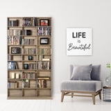 Atlantic 40"x71" Elite XL 9-Shelf Wood Media Storage Shelf Bookcase ...