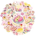 35pcs-50pcs Cute Kids Stickers Dessert Stationery Stickers Pink ...