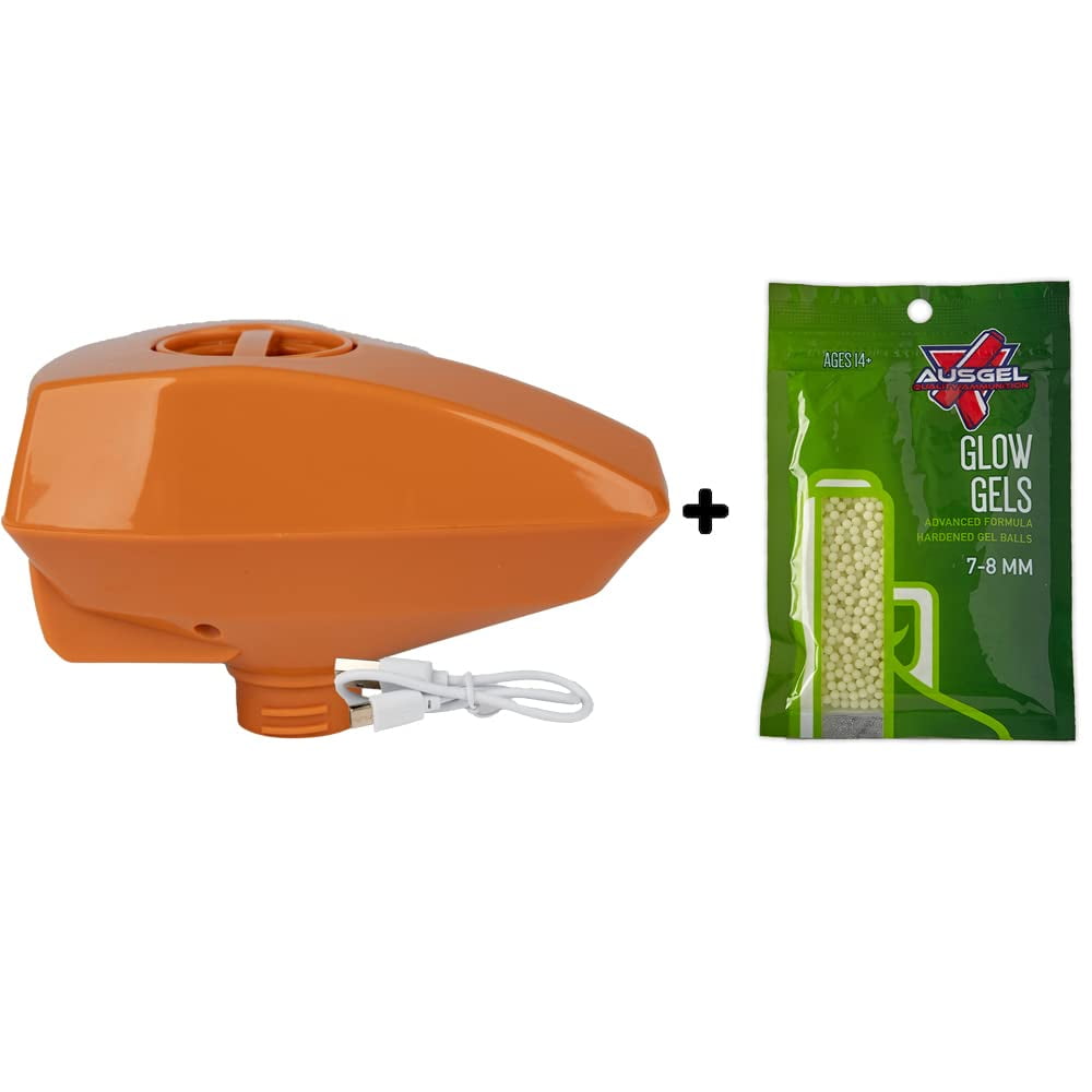 GELSTORM Orange Glow Gel Blaster Hopper Plus 10,000 Biodegradable Glow ...