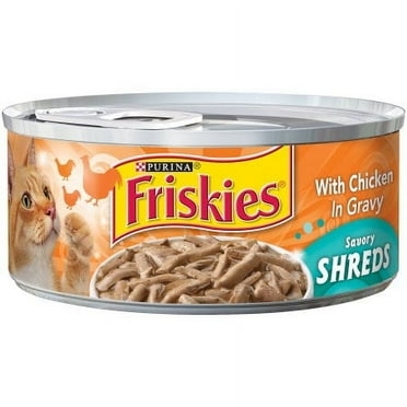 Purina Friskies Shreds Gravy Variety Pack, Wet Cat Food, 5.5 oz Cans ...
