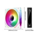 High Performances 140mm ARGB Fans with Reverse Airflows Adjustable ...