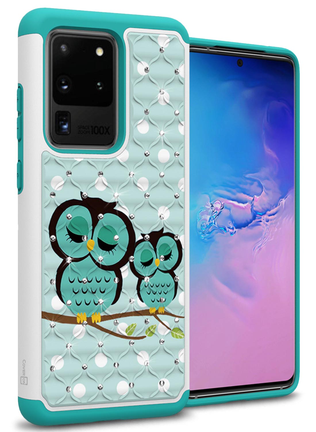 CoverON Samsung Galaxy S20 Ultra Case, Aurora Series Rhinestone Phone ...