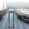 Podium Stand Conference Pulpit with Acrylic Body and Iron Base Speech ...