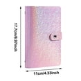A6 Starry Sky Money Saving Binder Album, Black Banknote Storage ...