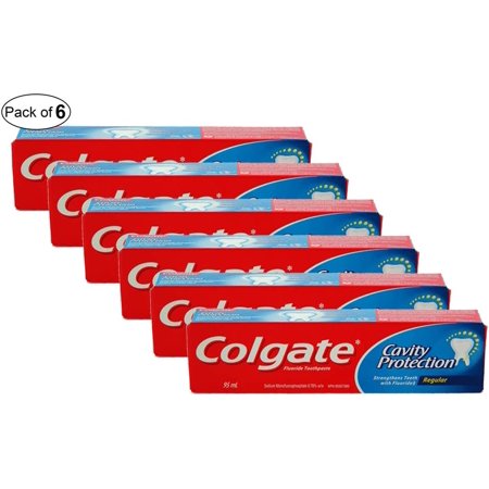 Colgate Toothpaste Cavity Protection Regular 95 ml (Pack of 6 ...