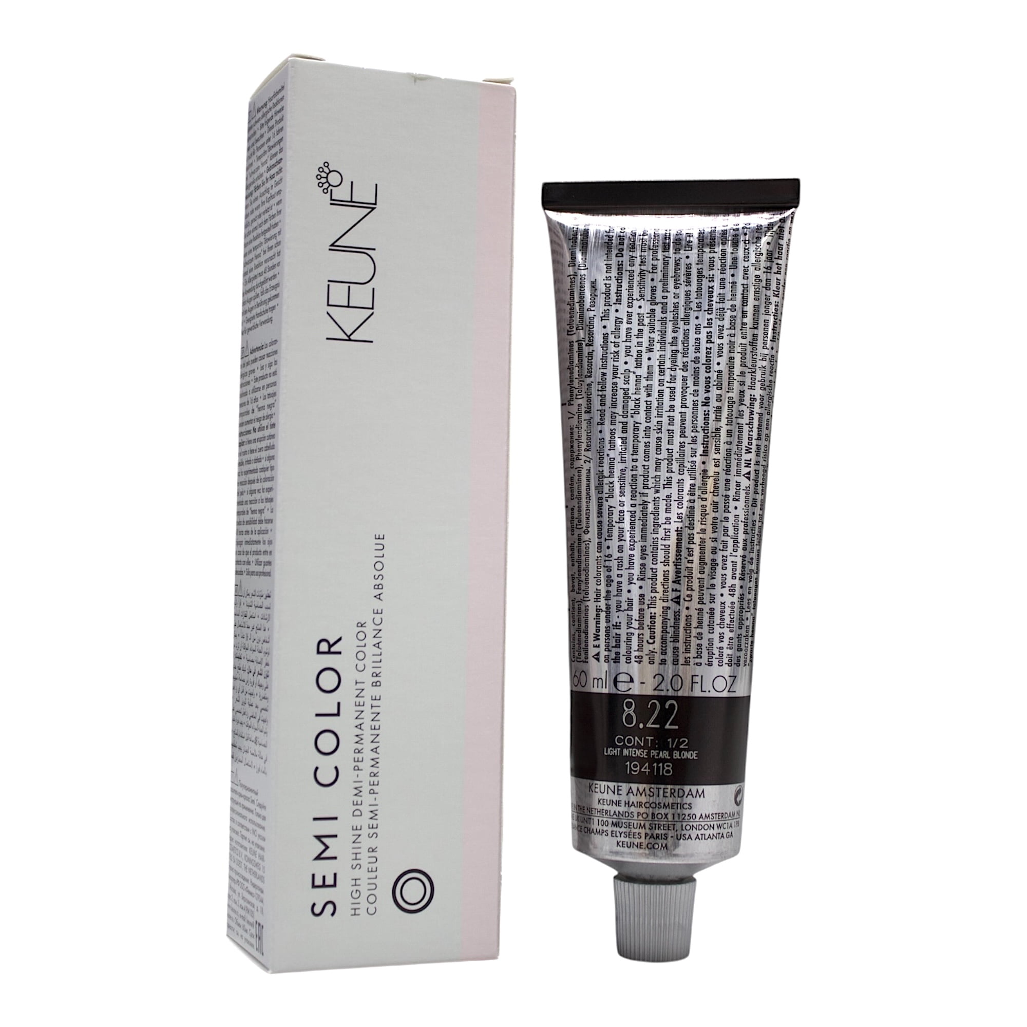 Click here for Keune Semi Color 8.22 Demi-Permanent Color Light I... prices