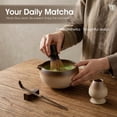 Matcha Whisk Set 5-piece Kit With Ceramic Bowl Scoop - Complete Tea For ...