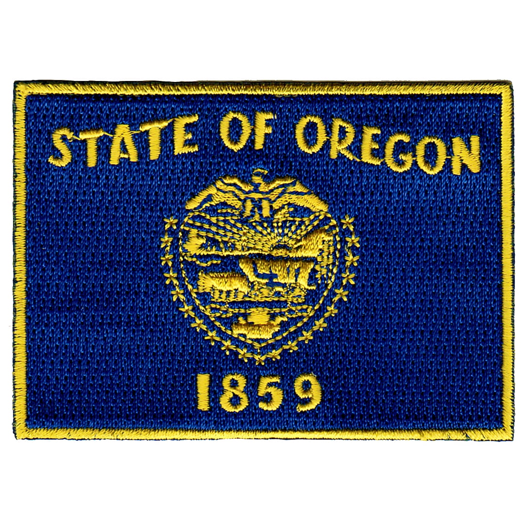Oregon Embroidered Iron-On Flag Patch - Walmart.com