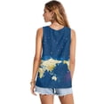 chaqlin World Map Summer Tank Tops Womens Sleeveless Shirts Fashion V ...