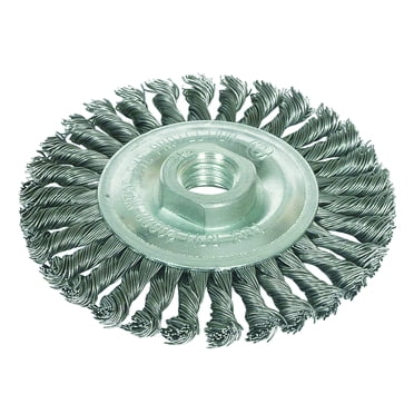 Benchmark Abrasives 5" x 1/4" Stringer Bead Wire Wheel With 5/8"-11 ...