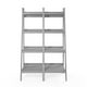 Ameriwood Home Hayes 4 Shelf Ladder Bookcase Bundle, Dove Gray ...