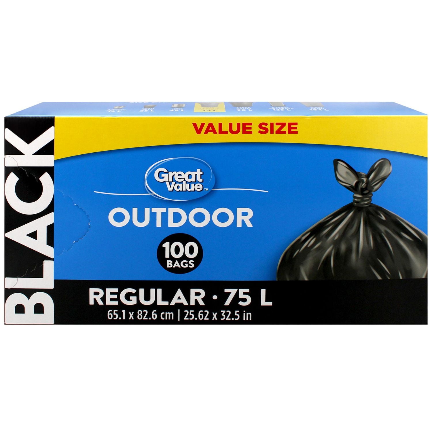 Click here for Great Value Regular Outdoor Garbage Bags prices