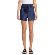 Time and Tru Women's Mid Rise Cuffed 4" Denim Short - Walmart.com