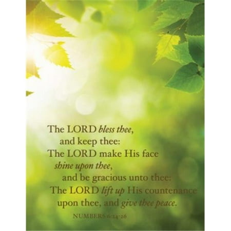 Note Card-Blank-Shine Upon Thee-Numbers 6:24-26 KJV (Pack Of 10 ...