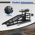 BouPower 2 Pack 5 Ton 10000 LBS Hydraulic Car Ramps, Adjustable Height ...