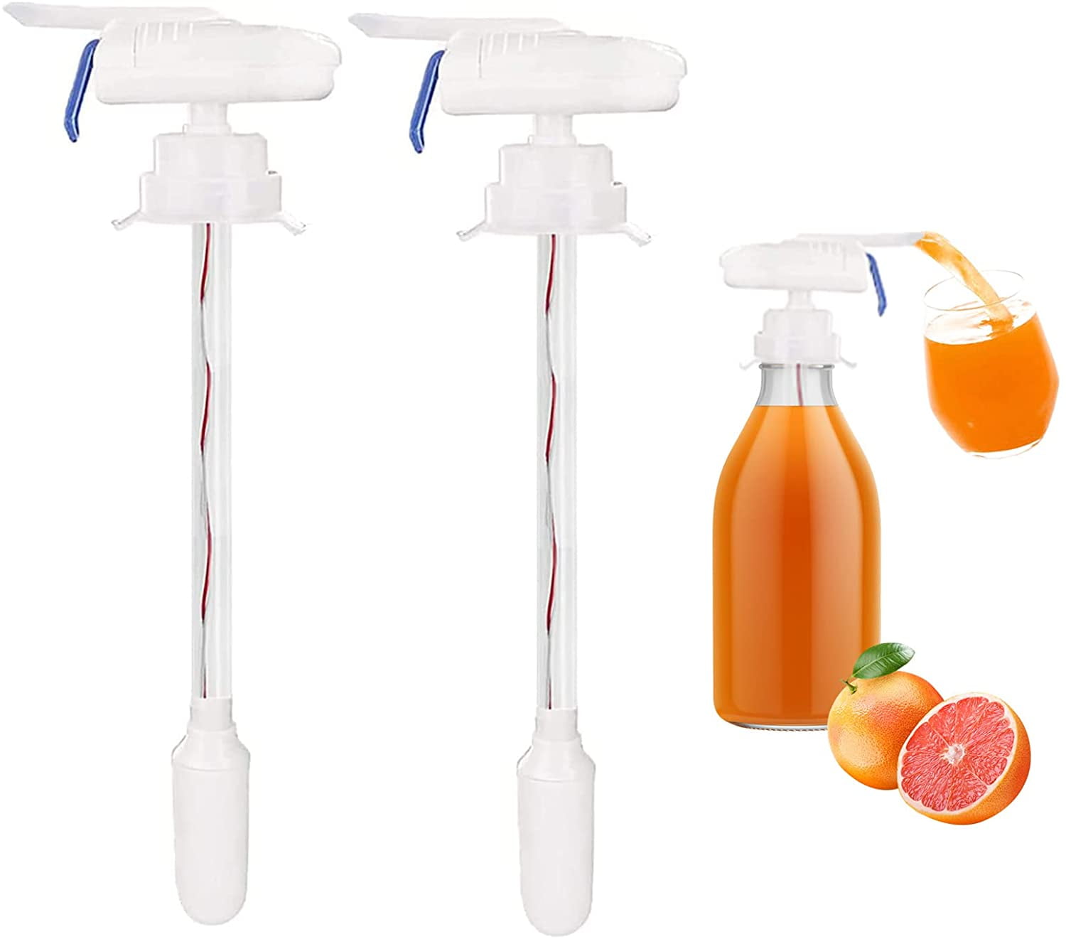 2 Pack Automatic Drink Dispenser, TRIANU Milk Dispenser for Fridge ...