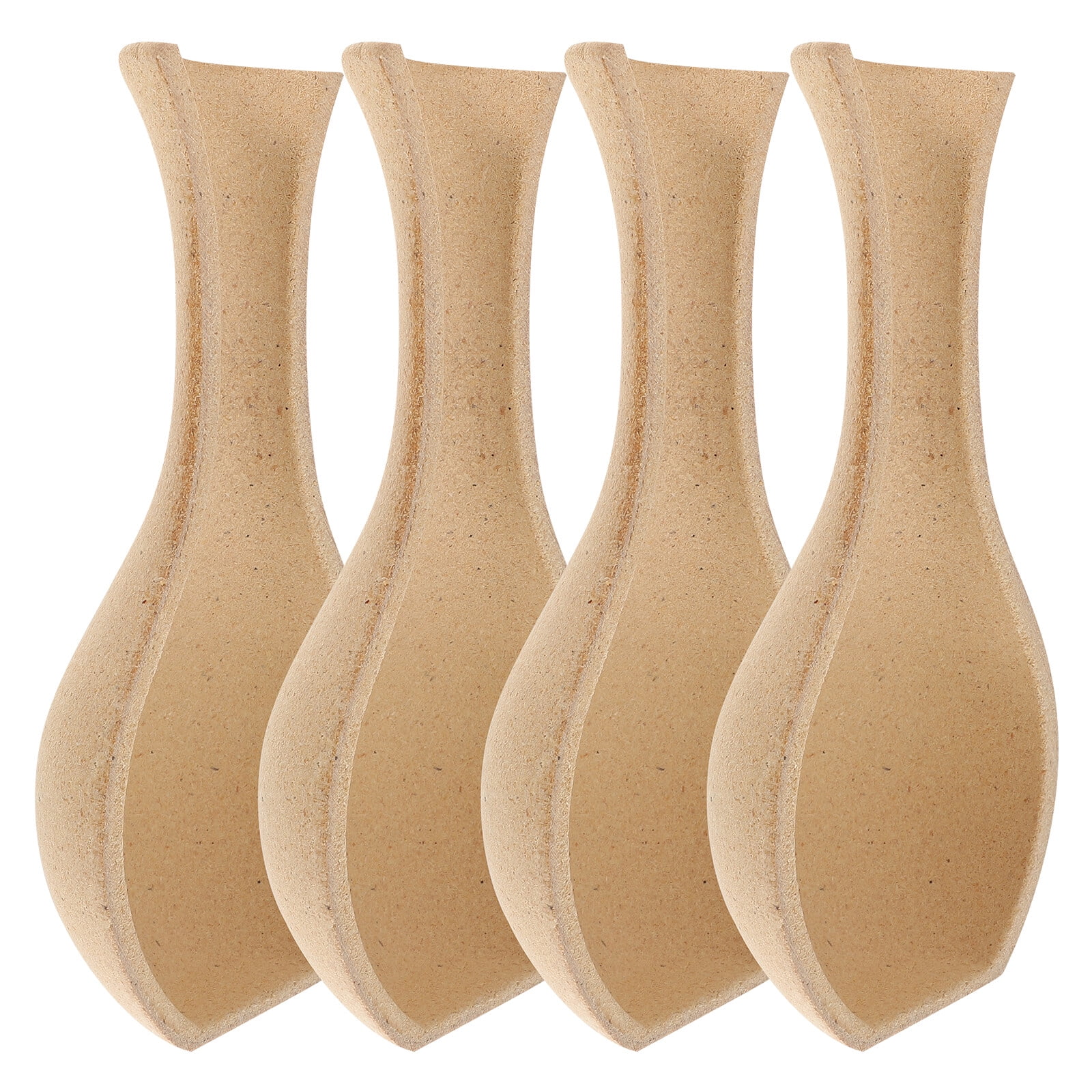 4Pcs Diy Vase Wood Vase Mold Decorative Flower Bottle Half Vase for ...