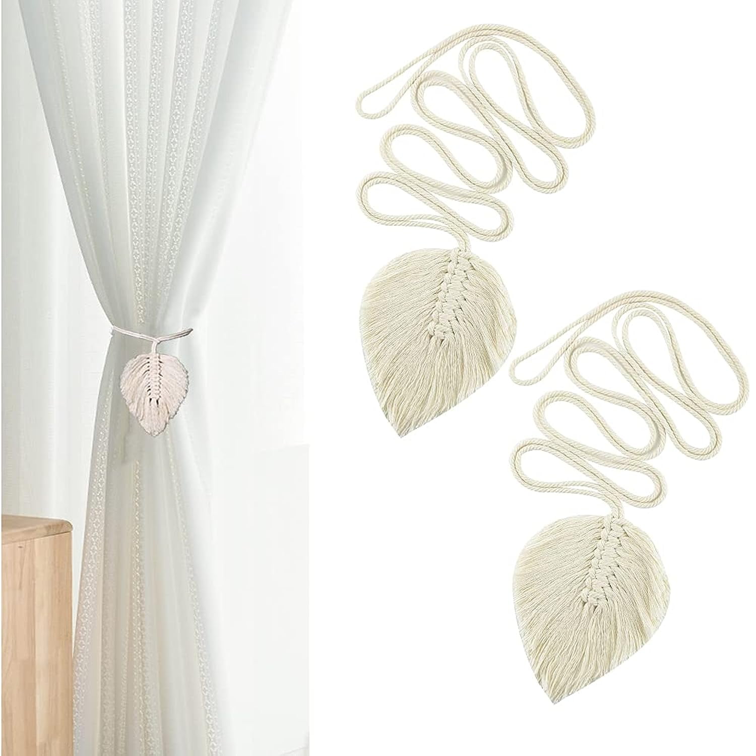 Holzlrgus Curtain Holdbacks Tassels for Light Curtains or Screens ...