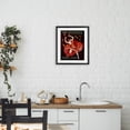 Stupell Industries Vintage Champagne Dancer in Red Black Framed Print ...