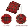 AUQ Christmas Check Table Runner Red Checkered Tablecover Family Dinner ...