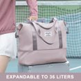 DAKIMOE Large Weekender Duffle Bag for Women, Travel Carry on with Wet ...