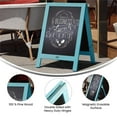 Flash Furniture Canterbury 30x20" A-Frame Wood Magnetic Chalkboard in ...