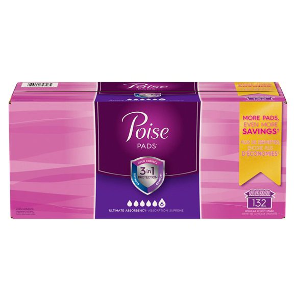 Poise Overnight Pads Counts