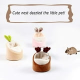 Soft Small Pet Bed, Hamster Nest Pouch Cute Mouse House Hammock Sugar ...