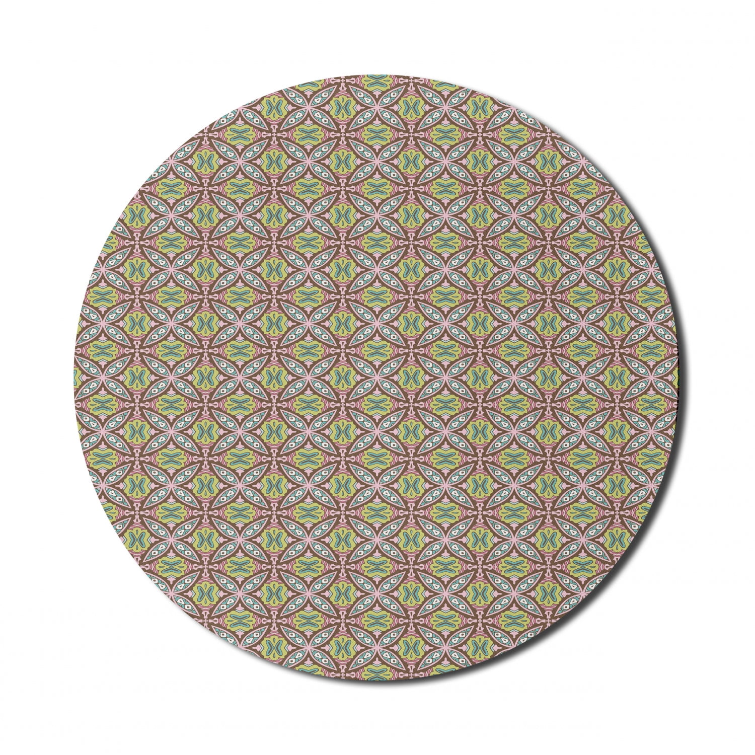Abstract Mouse Pad for Computers, Geometric Flowers Inspired Motifs ...