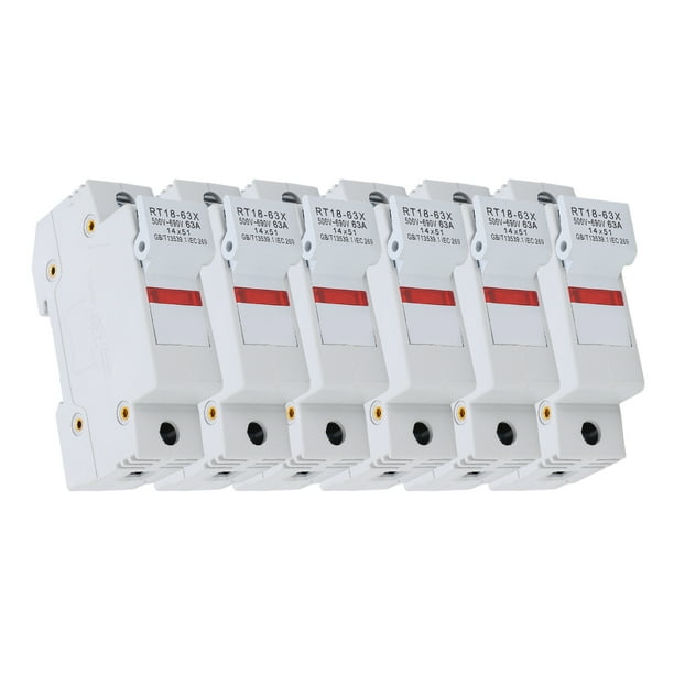 Power Fuse BaseRT18-63X Rail Mounted Fuse Fuse Core Base Fuse Holder ...