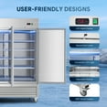 WILPREP Reach-in Commercial Refrigerator, 81" Solid Door Commercial ...