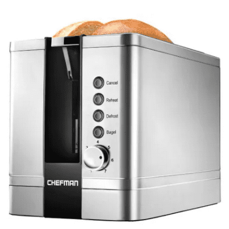 2 Slice Pop Up Toaster with Stainless Steel | Walmart Canada