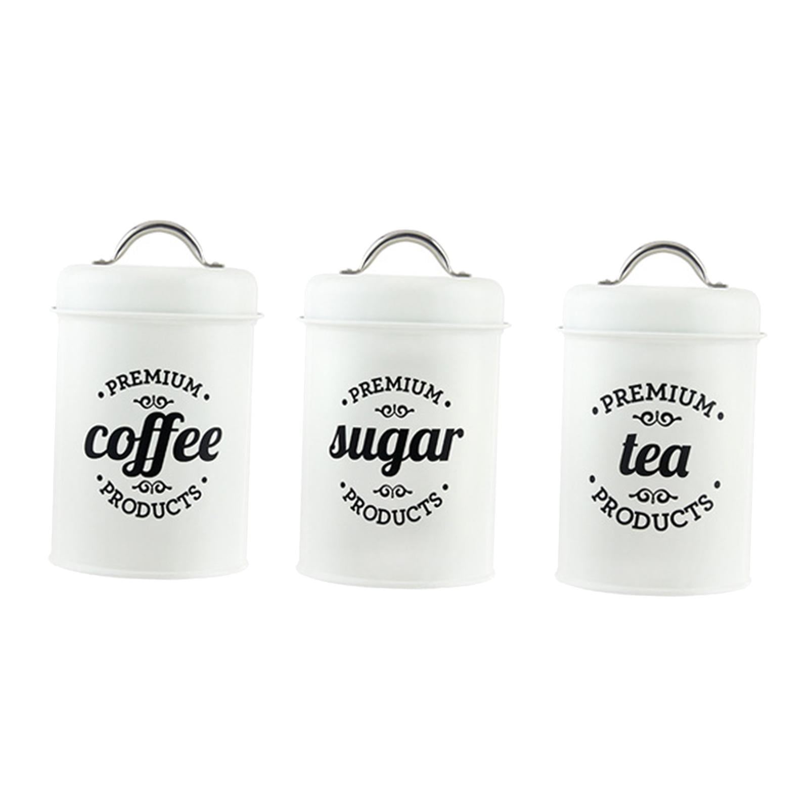 1200ml Sugar Set Storage Jars Bottles Container Tins - - Walmart.com