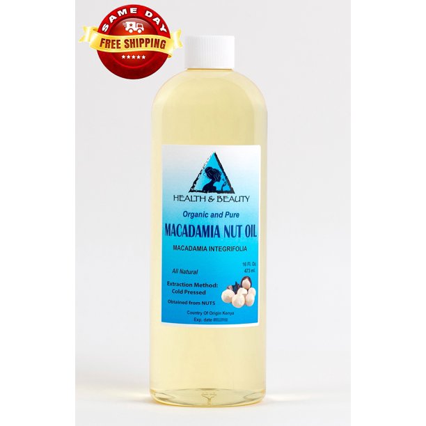 MACADAMIA NUT OIL ORGANIC CARRIER COLD PRESSED 100% PURE 16 OZ ...