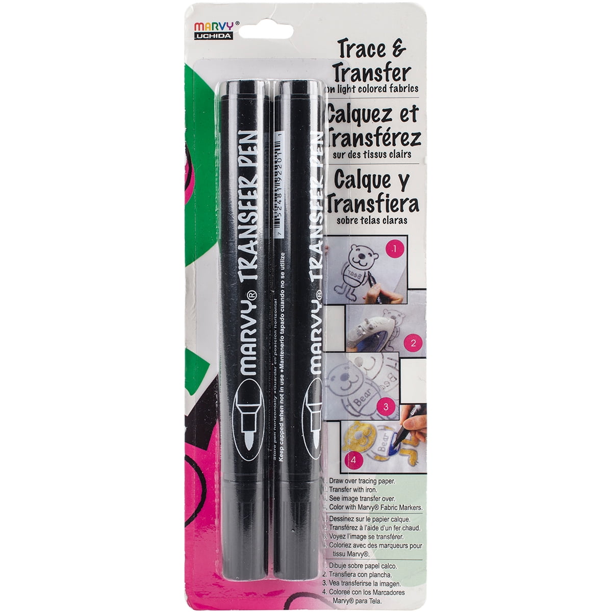 Marvy Transfer Pen 2/Pkg-Black - Walmart.com