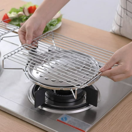 Simple Gas Stoves Barbecue Grill for Home, Metal Stainless Steel ...