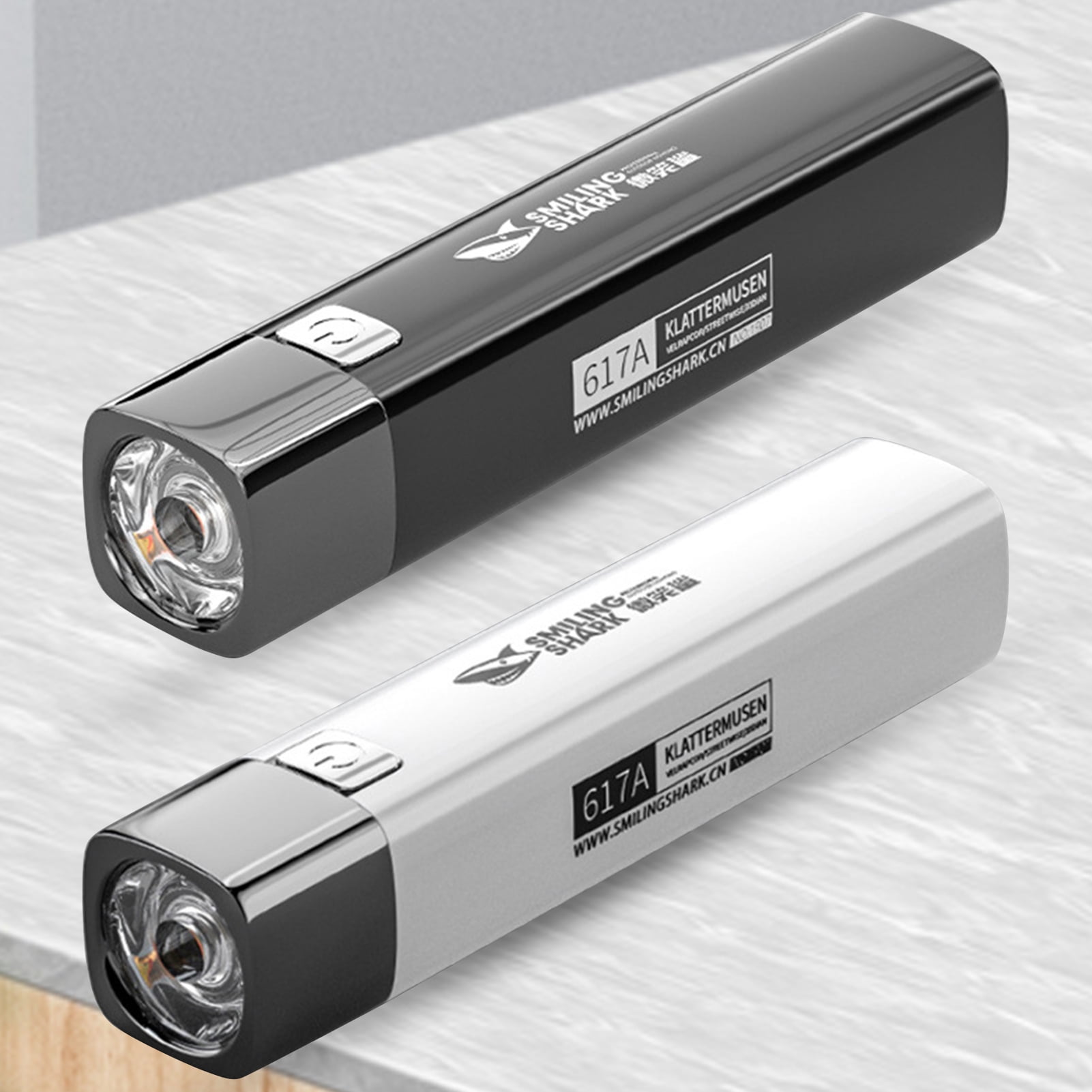 UDIYO USB LED Flashlight Pack - 1W Super Bright, Compact Tactical ...