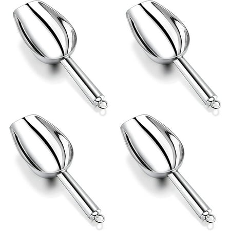 3 Ounce Mini Scoop Set of 4, HTWW Stainless Steel Candy Sweet Ice Cube ...