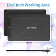 BIMZUC Graphics Drawing Tablet 10x6 Inches (25.4x15.2 cm) Active Area ...