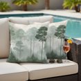 Boho Pines Outdoor Waterproof Throw Pillow Covers 20x20 Set of 2,Fogged ...