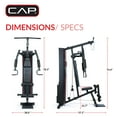 CAP Strength Home Gym with 150 lb Weight Stack - Walmart.com
